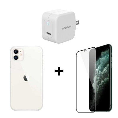 Combo iPhone 11 (Cốc 20W Innostyle+Dán Kingbull+Ốp) bảo hành uy tín