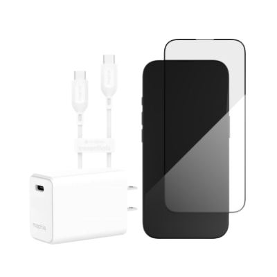 Combo iPhone 16 cũ (Cốc 30W+Cáp C to C Mophie+Dán ZAGG)