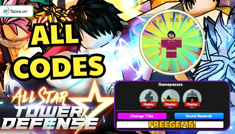 Code All Star Tower Defense (ASTD) cập nhật MỚI NHẤT Tháng 09/2025